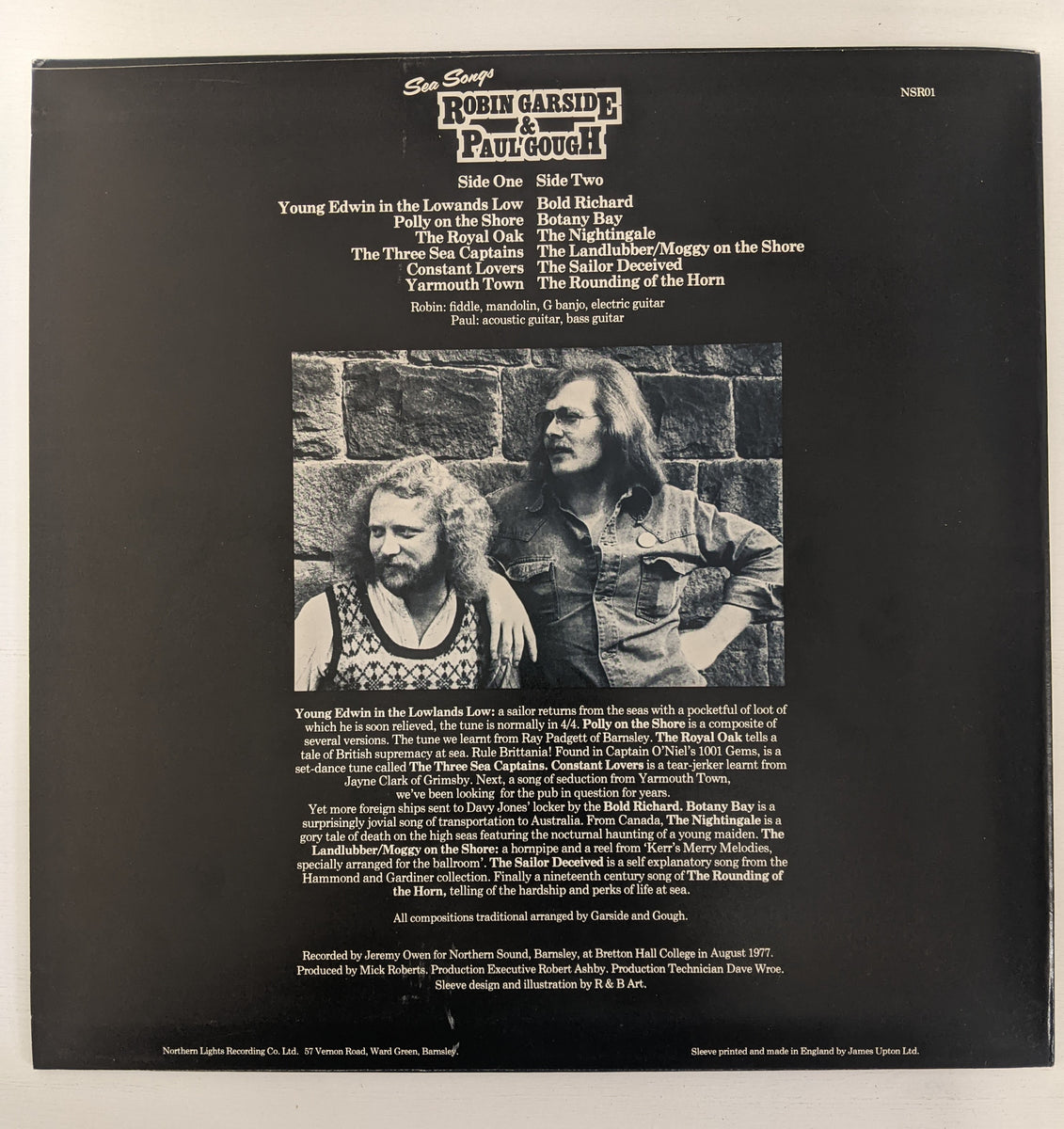 Robin Garside & Paul Gough - Sea Songs - New Original 1977 LP – Off The ...